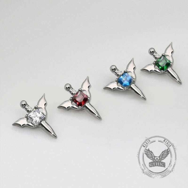 Angel Sword Titanium Alloy Lip Studs Ear Bone Piercing – GTHIC
