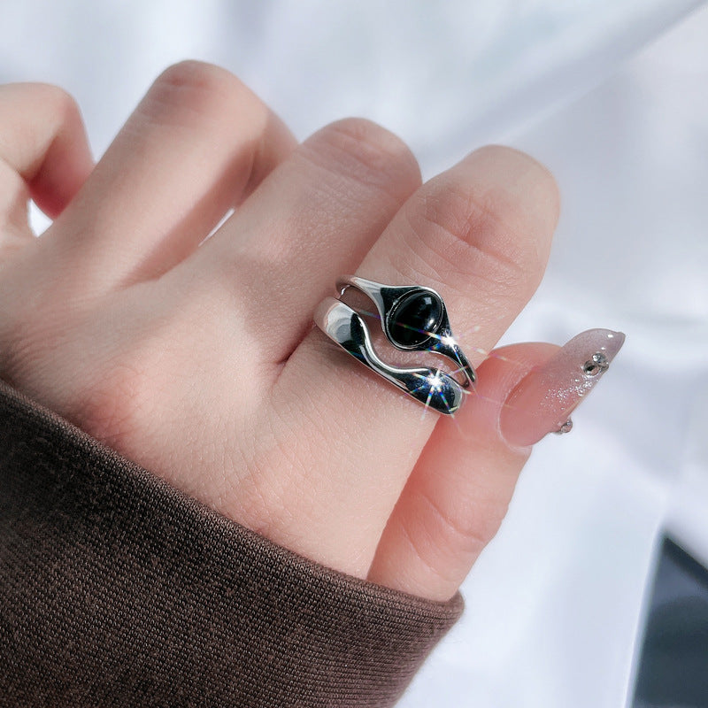 Dark Bat Alloy Gothic Adjustable Ring – GTHIC