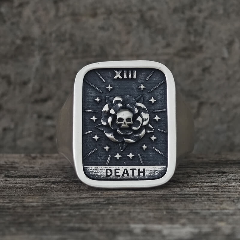 Death Major Arcana Tarot Sterling Silver Ring – GTHIC