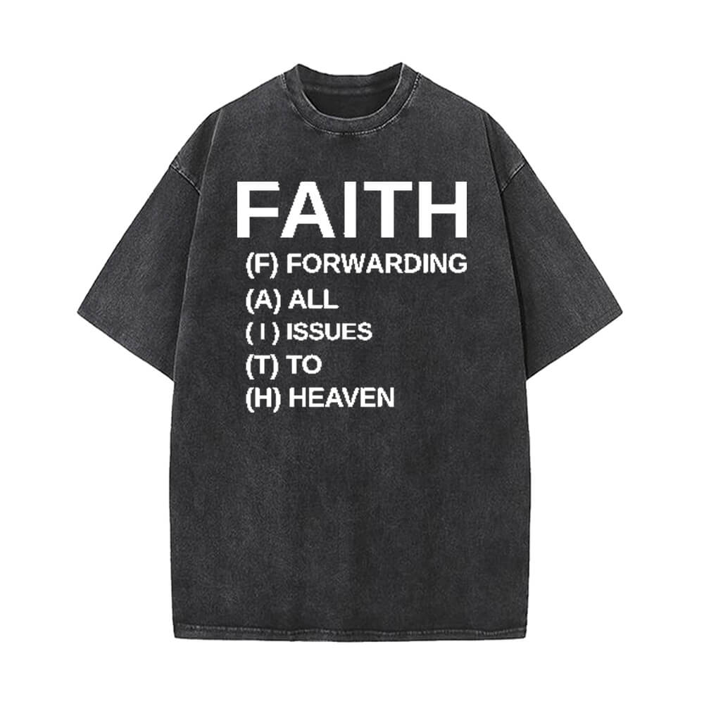 Faith Definition Print Vintage Washed T-shirt – GTHIC