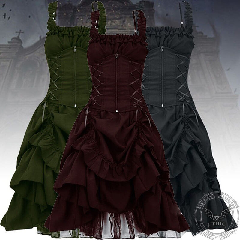 Gothic Lolita Polyester Prom Dress – GTHIC