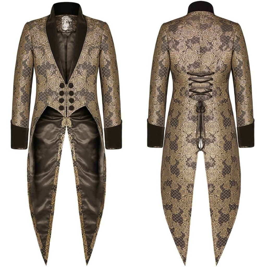 Medieval Gothic Jacquard Waisted Tuxedo Costume – GTHIC
