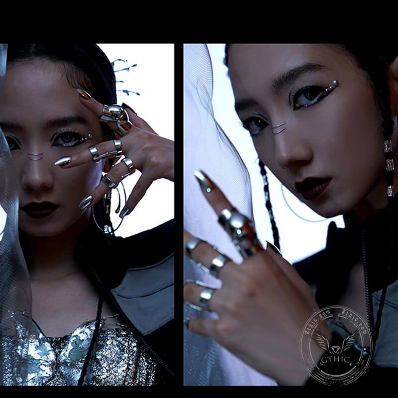 Punk Armor Fingertip Metal Nail Ring – GTHIC