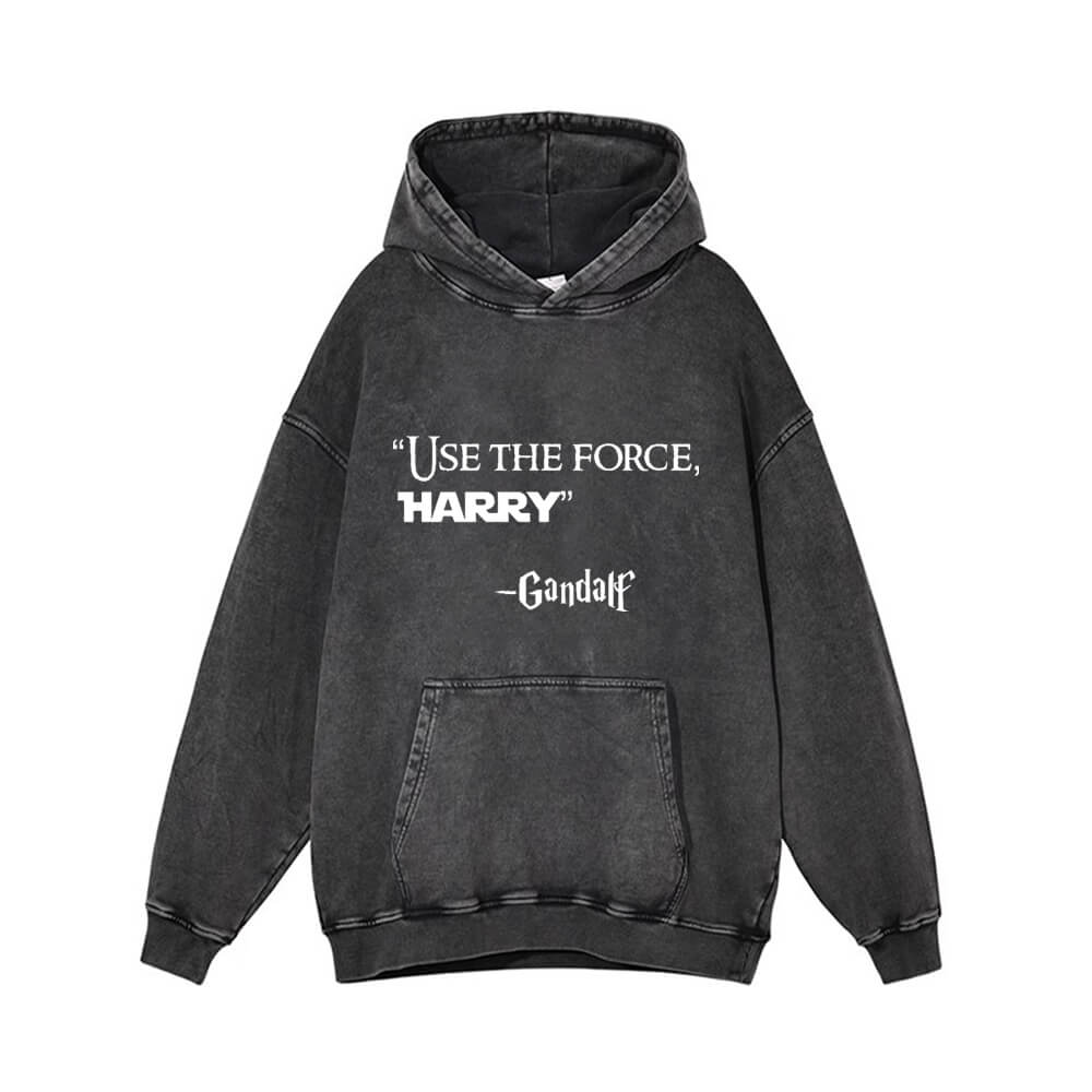 Use the Force Harry Gandalf Vintage Washed Hoodie – GTHIC