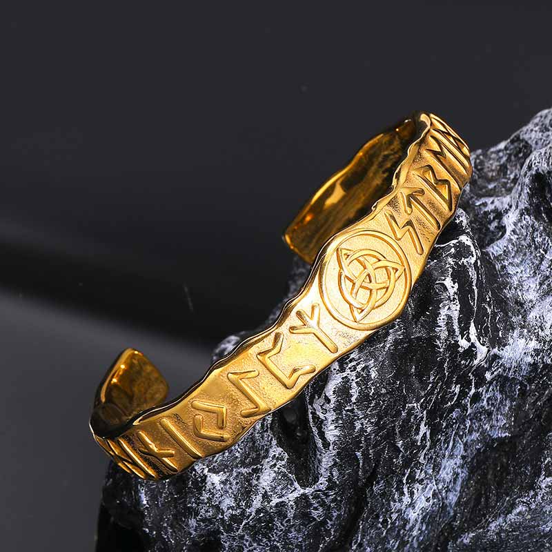 Viking Rune Triangle Knot Stainless Steel Bracelet – GTHIC