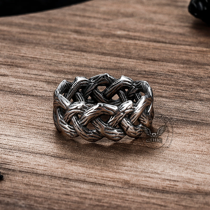 Vintage Braided Celtic Knot Stainless Steel Ring – GTHIC