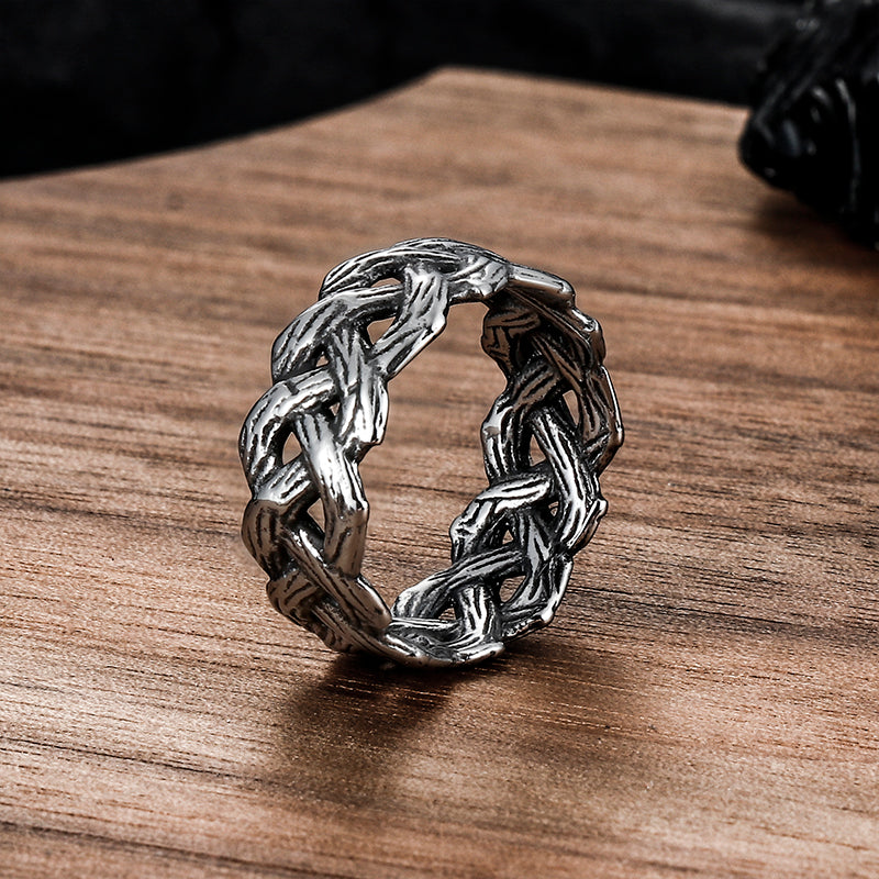 Vintage Braided Celtic Knot Stainless Steel Ring – GTHIC