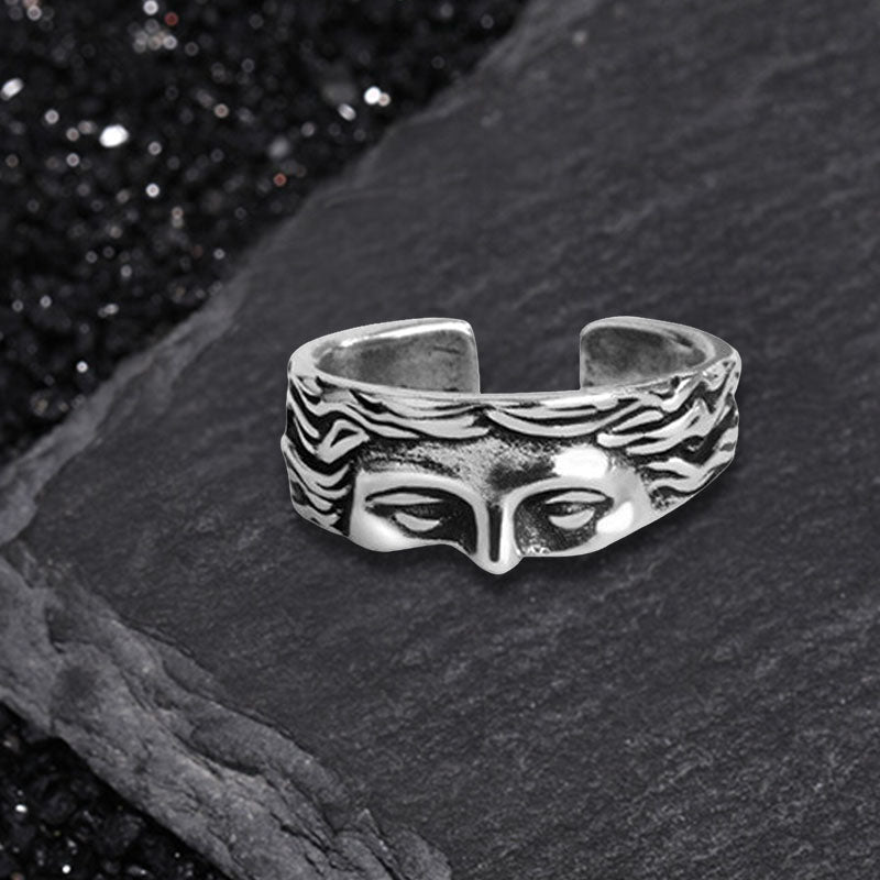 Vintage Half Face Venus Copper Open Ring – GTHIC