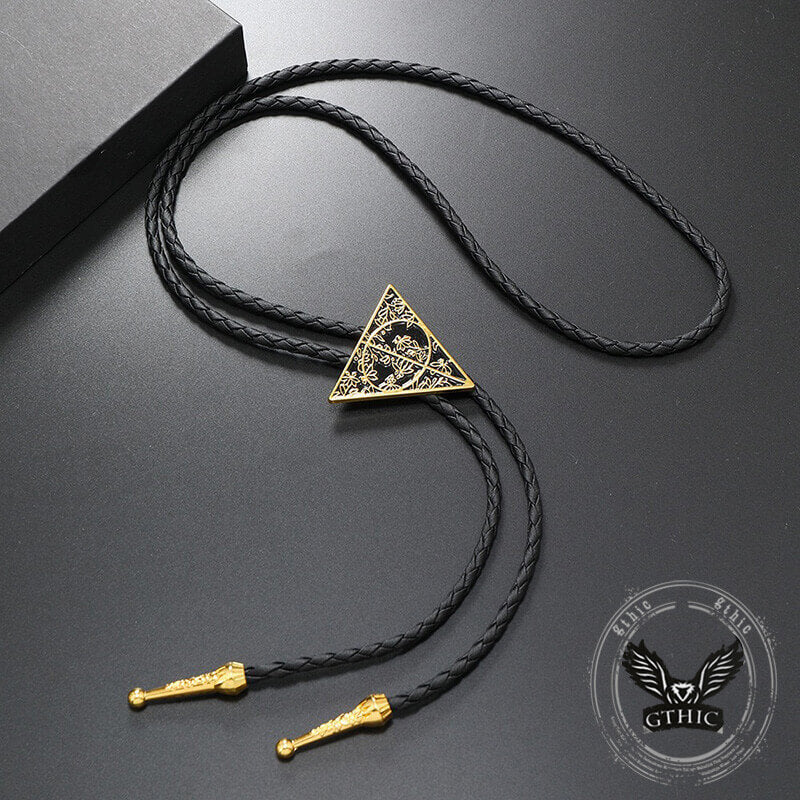 Vintage Texture Inverted Triangle Alloy Bolo Tie – GTHIC
