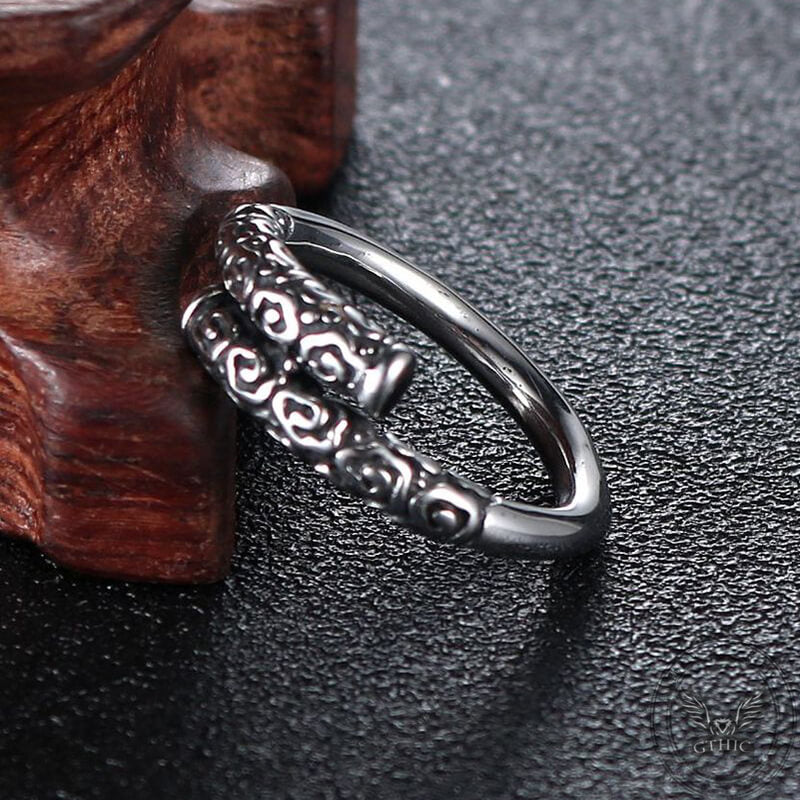 Vintage Wukong Jin Gu Bang Stainless Steel Ring – GTHIC