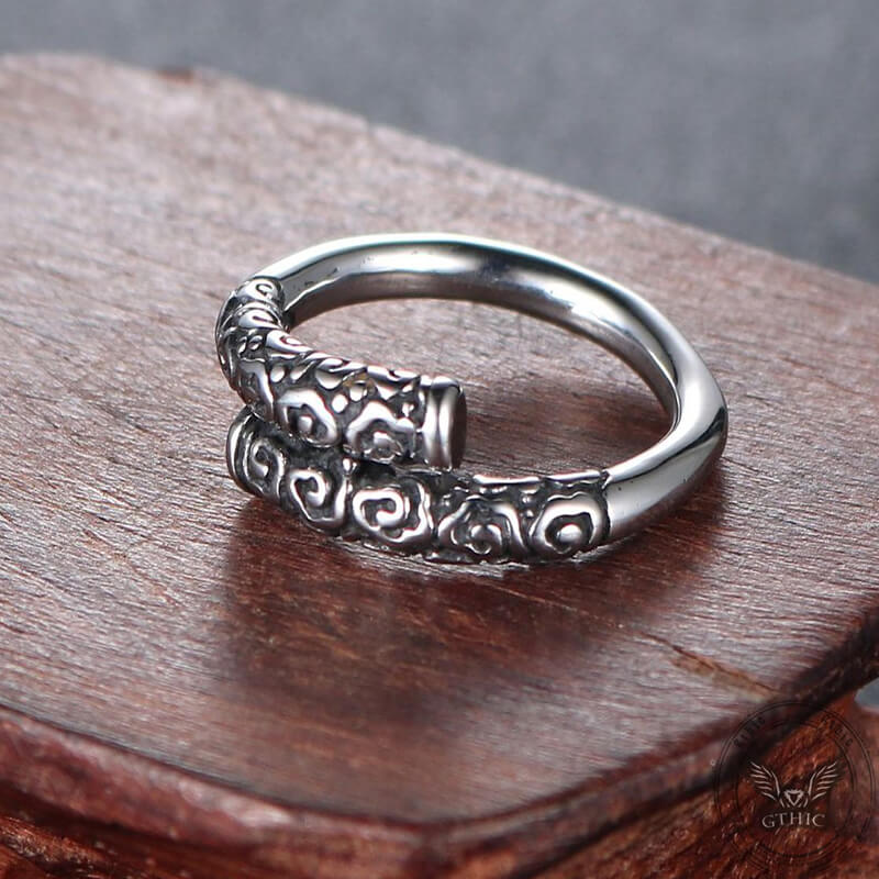 Vintage Wukong Jin Gu Bang Stainless Steel Ring – GTHIC