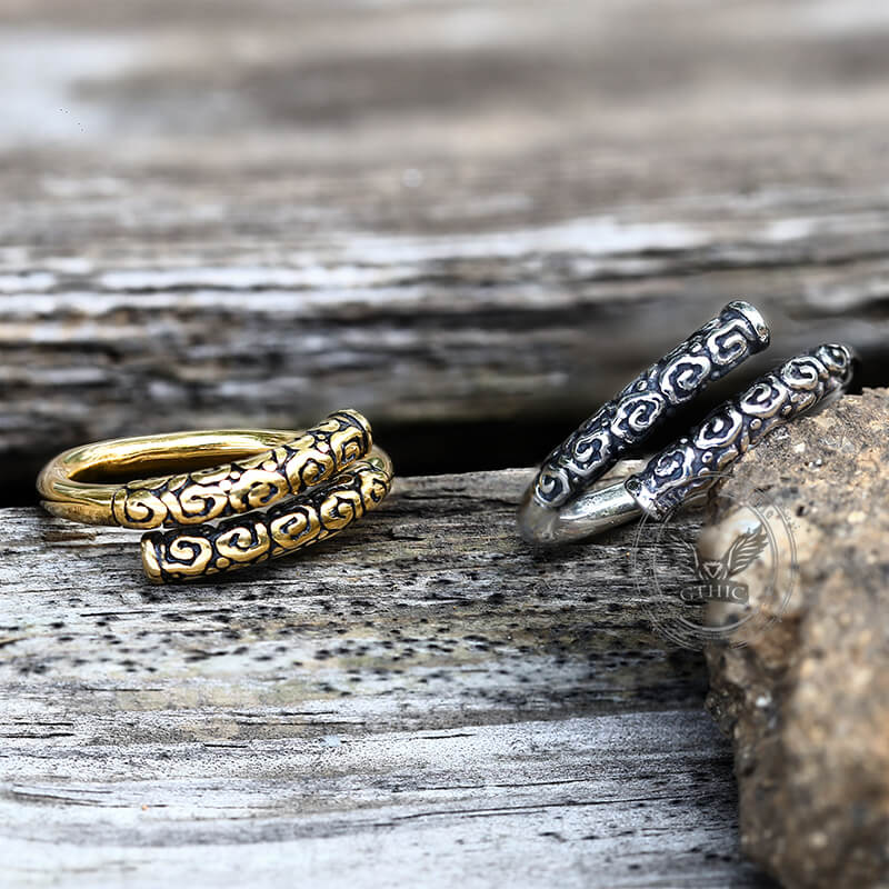 Vintage Wukong Jin Gu Bang Stainless Steel Ring – GTHIC