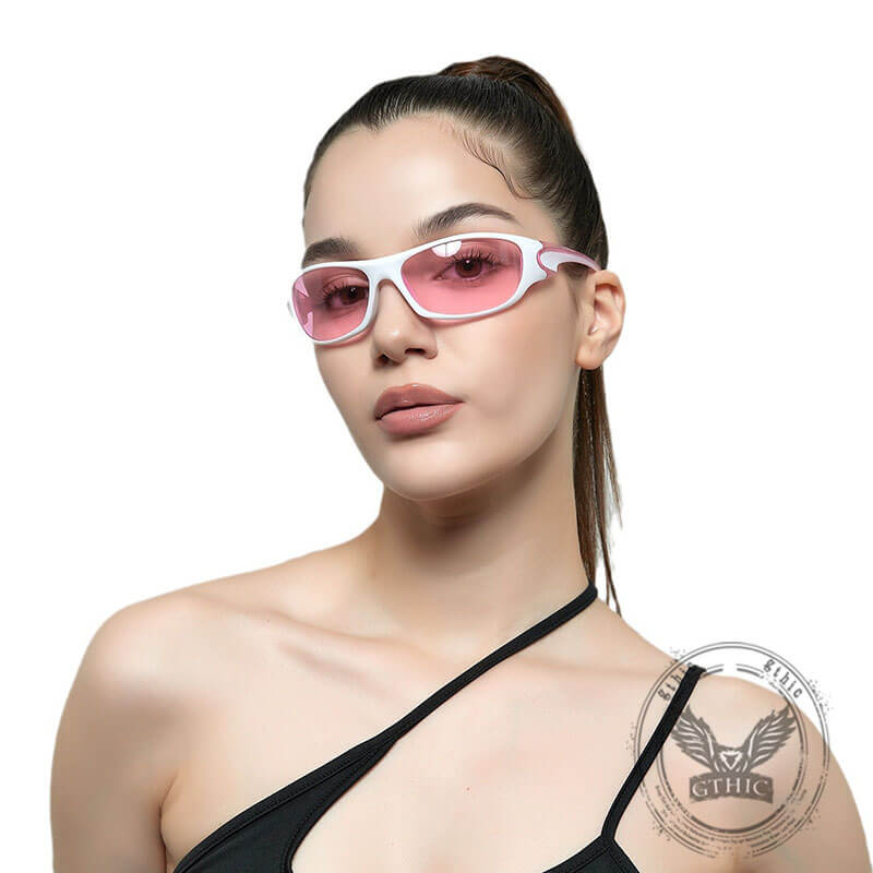 Y2K Millennial Color UV-Proof Square Frame PC Sunglasses – GTHIC