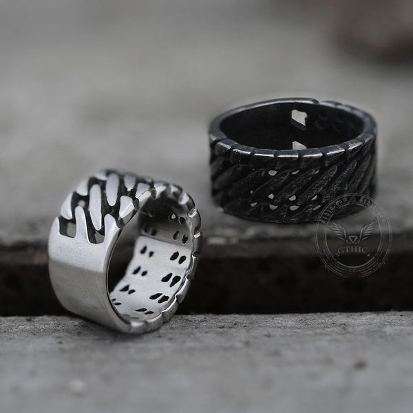 Sterling Silver & Stainless Steel Biker Rings for Men | GTHIC – Page 6